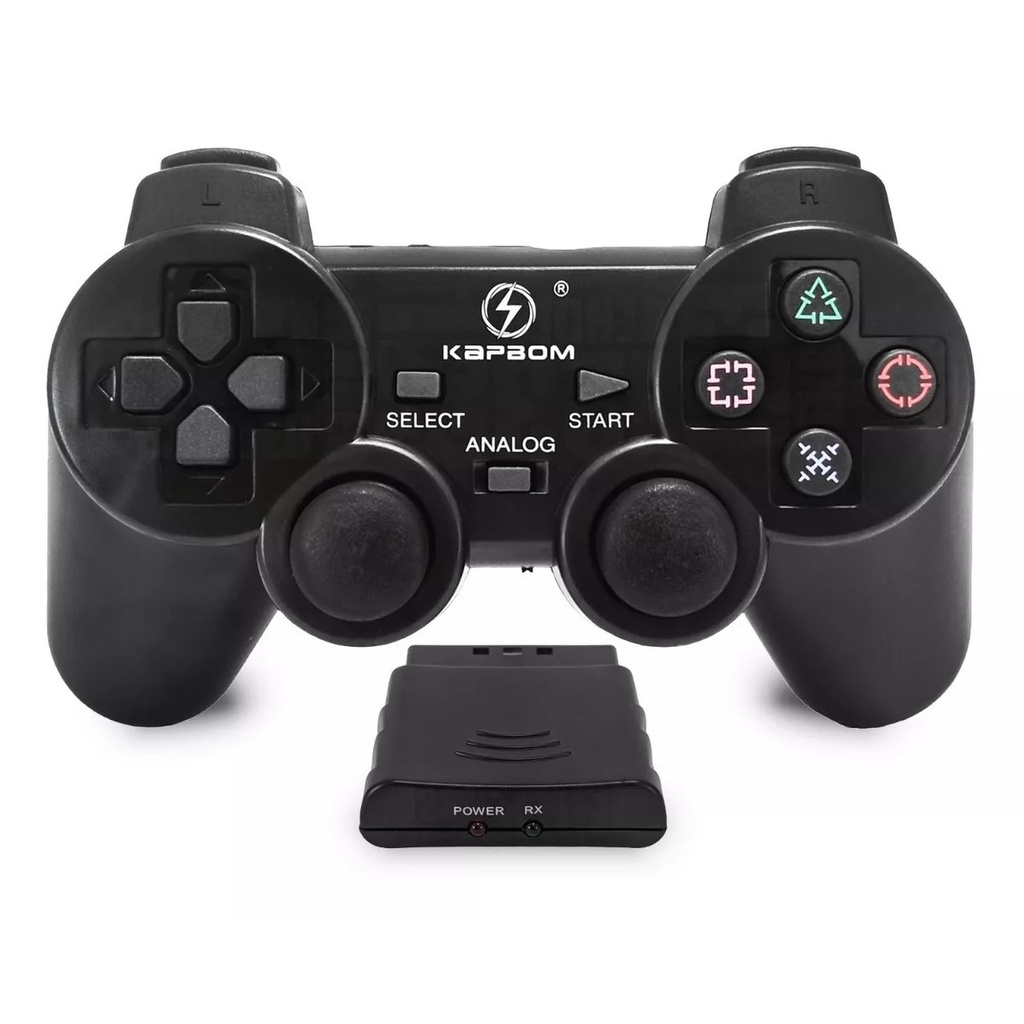 Controle Playstation 2 Sem Fio Manete PS2 PS1 Wireless | Shopee Brasil