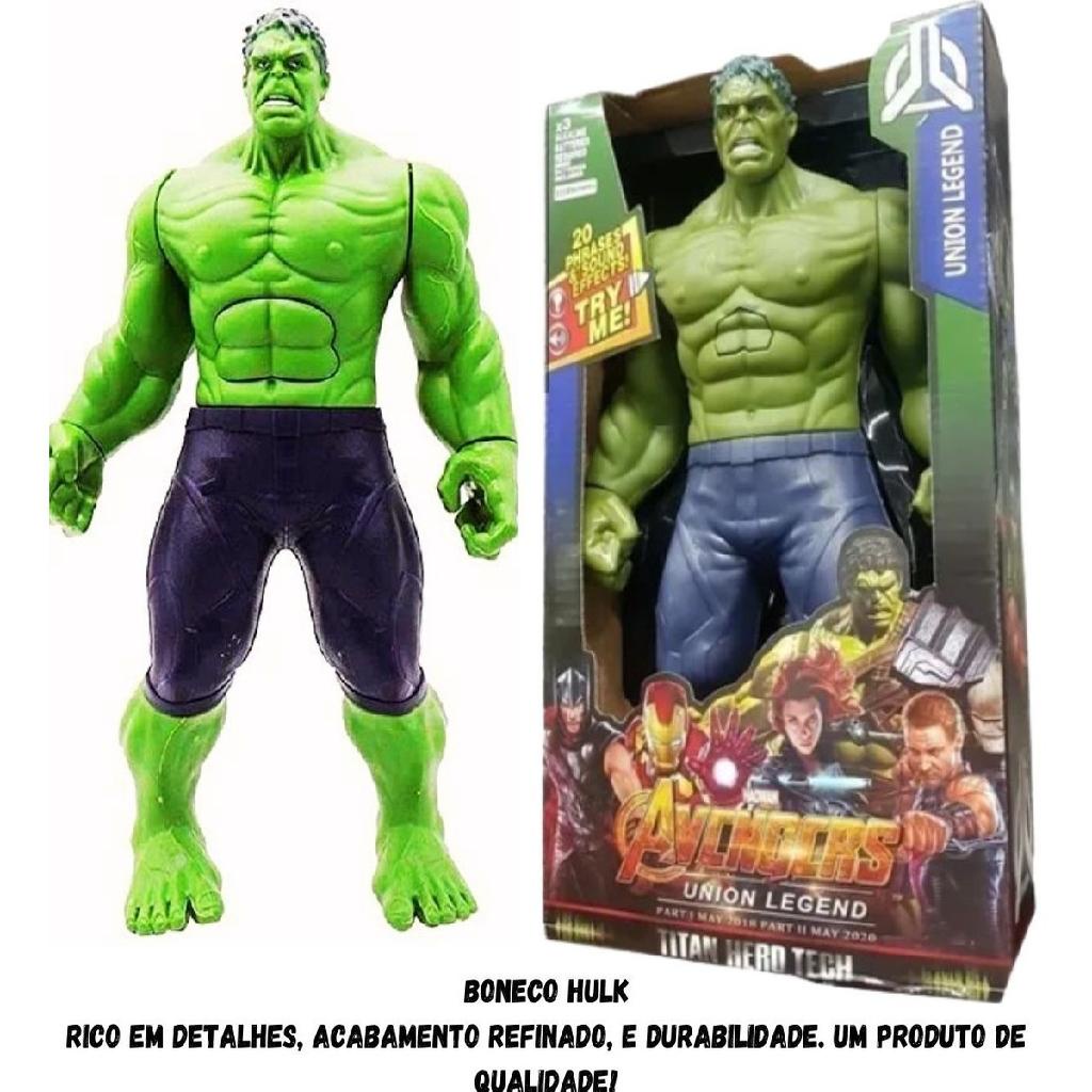 Boneco Hulk 30cm Avengers Heroes Articulado Super Huck | Shopee Brasil