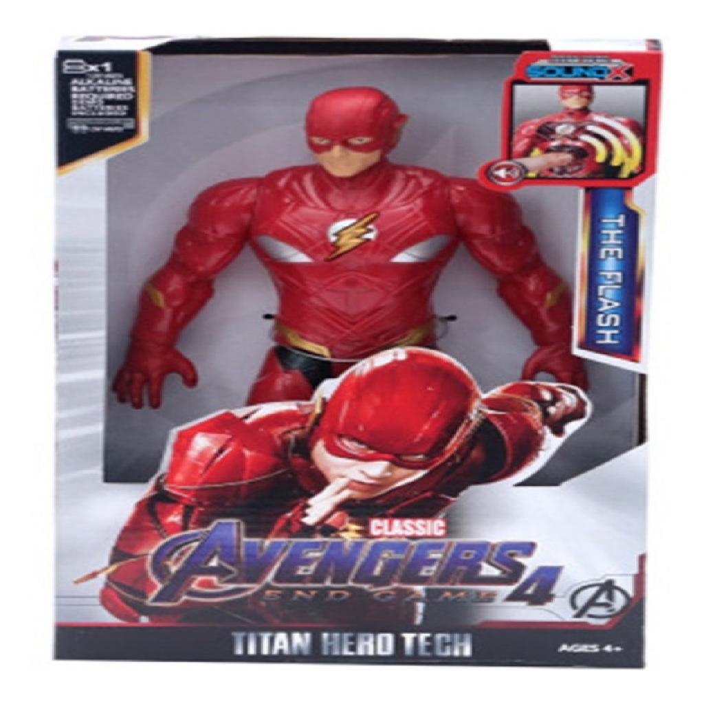 Boneco Flash 30cm Articulado Vingadores Avengers Com Som Luz | Shopee ...