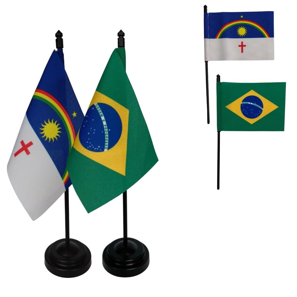 Kit Bandeirinha de Mesa Pernambuco e Brasil | Shopee Brasil