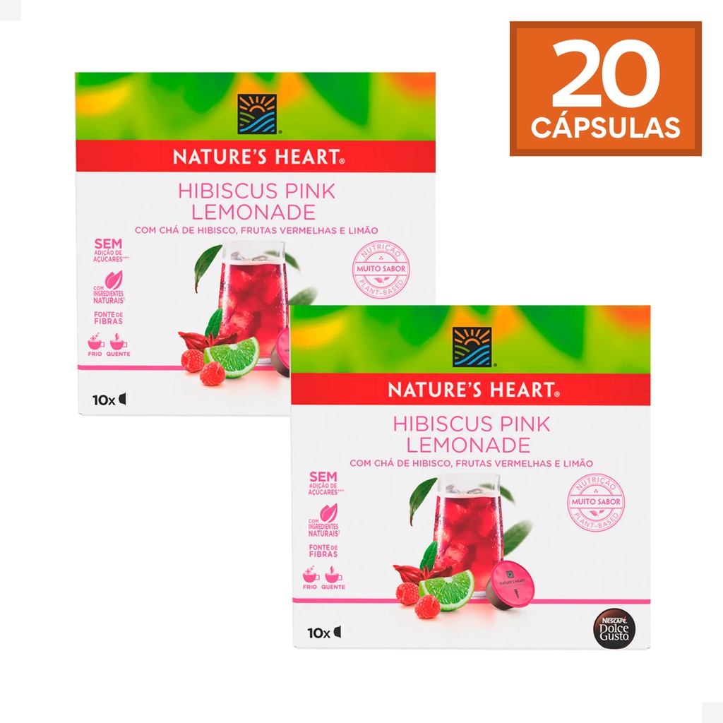 Combo 20 Cápsulas Nescafé Dolce Gusto Pink Lemonade Chá | Shopee Brasil