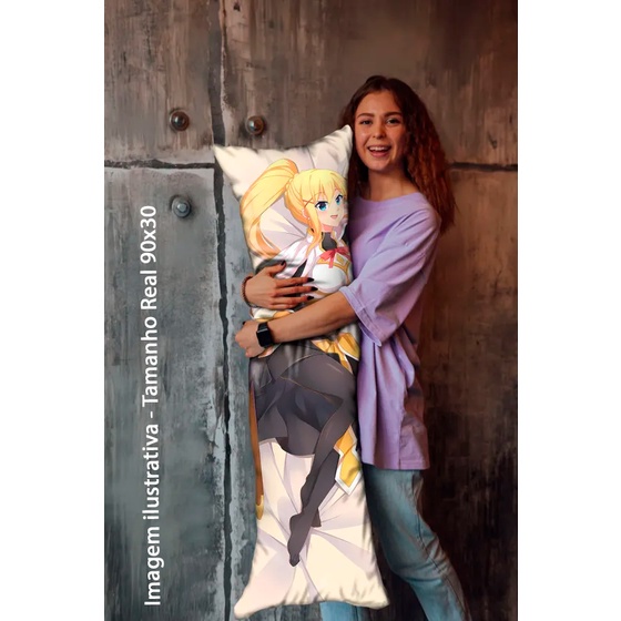 Dakimakura Darkness 02 Kono Subarashii Travesseiro Com Enchimento 90x30 ...