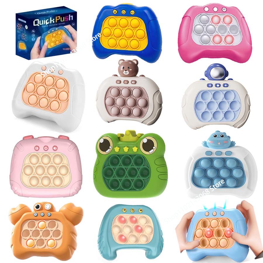 Pop Push Bubble Fidget Brinquedos Sensórios Whack A Mole Music Quick ...