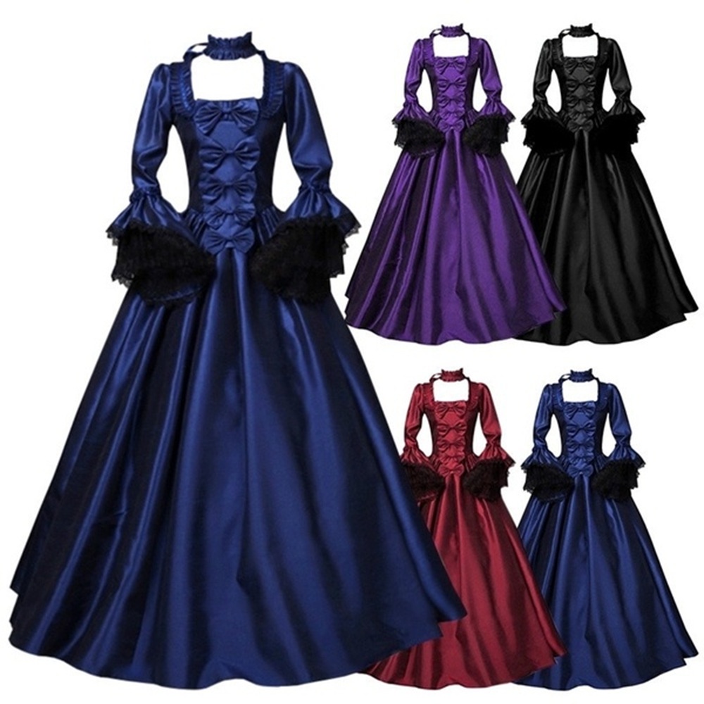 Lady Women Vestido De Fantasia Vitoriano Cosplay Baile De Festa ...