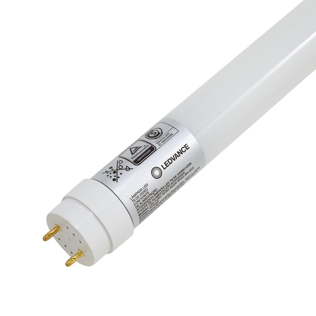 Lampada Led Tubular T8 9W Bivolt 4000K Luz Branca Ledvance | Shopee Brasil