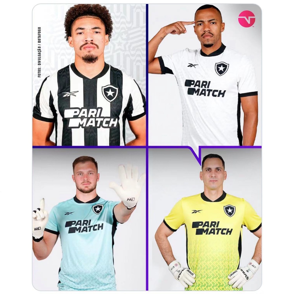 Camisa Da Equipe Botafogo (P-4GG) 2023/2024 BTFG I Thai Home Preto E ...