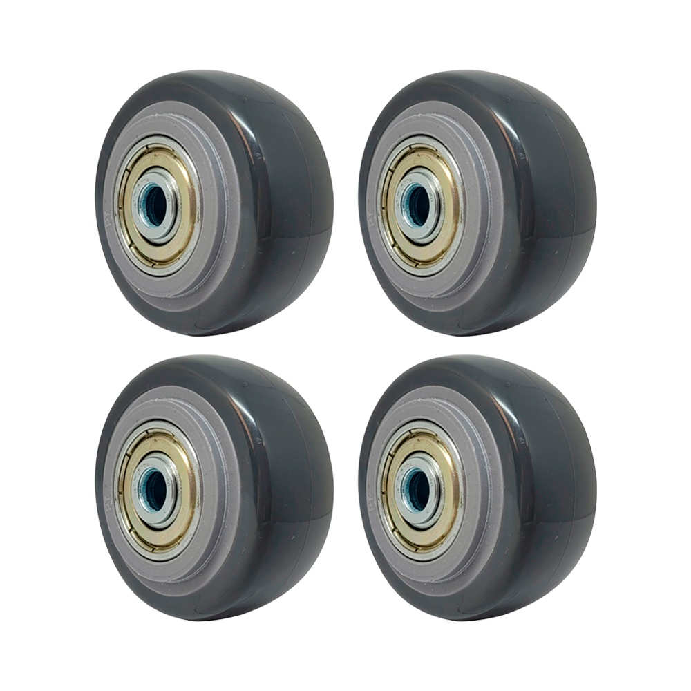KIT 4 UN RODA PVC CINZA 2 POL 50KG P/ RODÍZIO | Shopee Brasil
