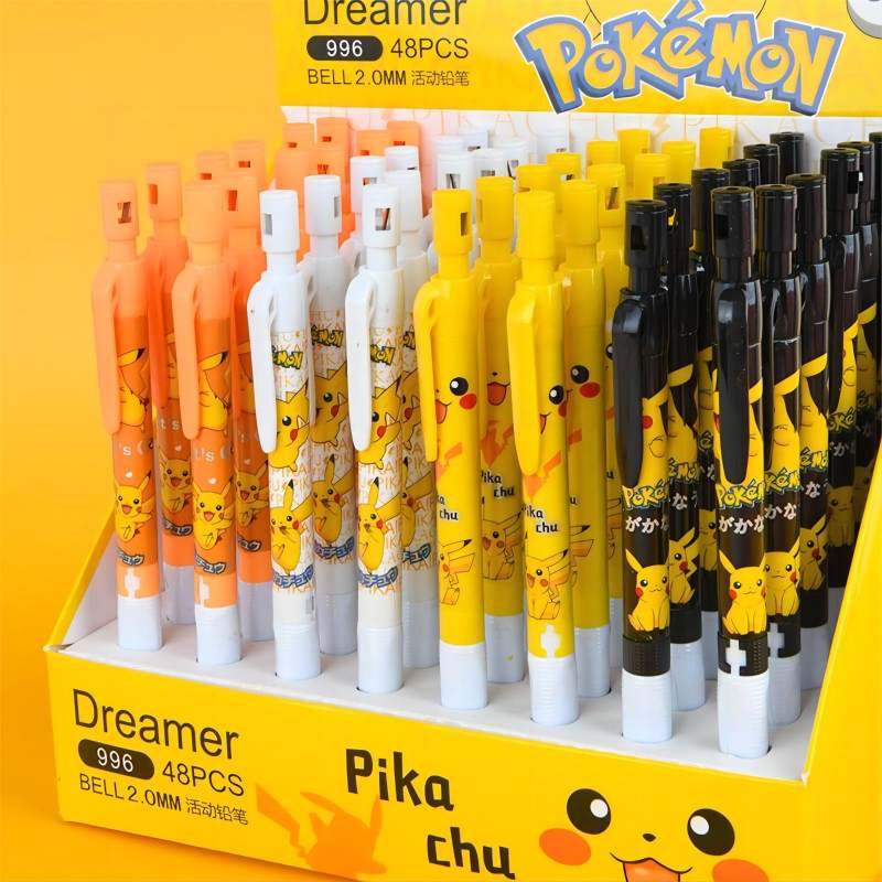 Pokemon pokemon Lápis Mecânico 2.0 Núcleo Grosso Vem com Afiador de ...