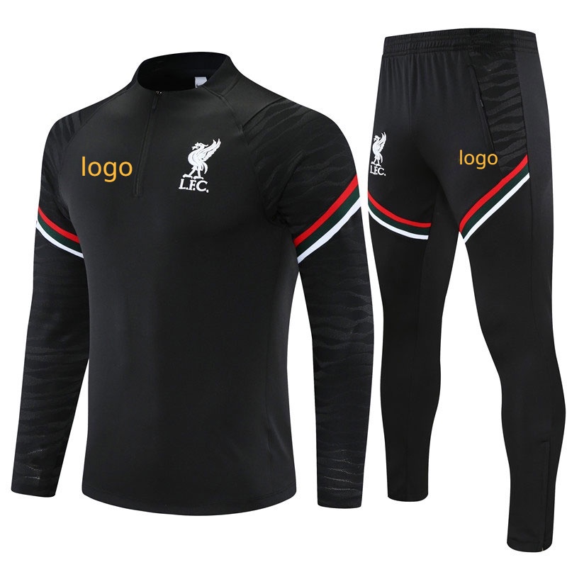 222-23 Temporada Liverpool Half Zip Soccer Jersey Camisa De Treinamento ...
