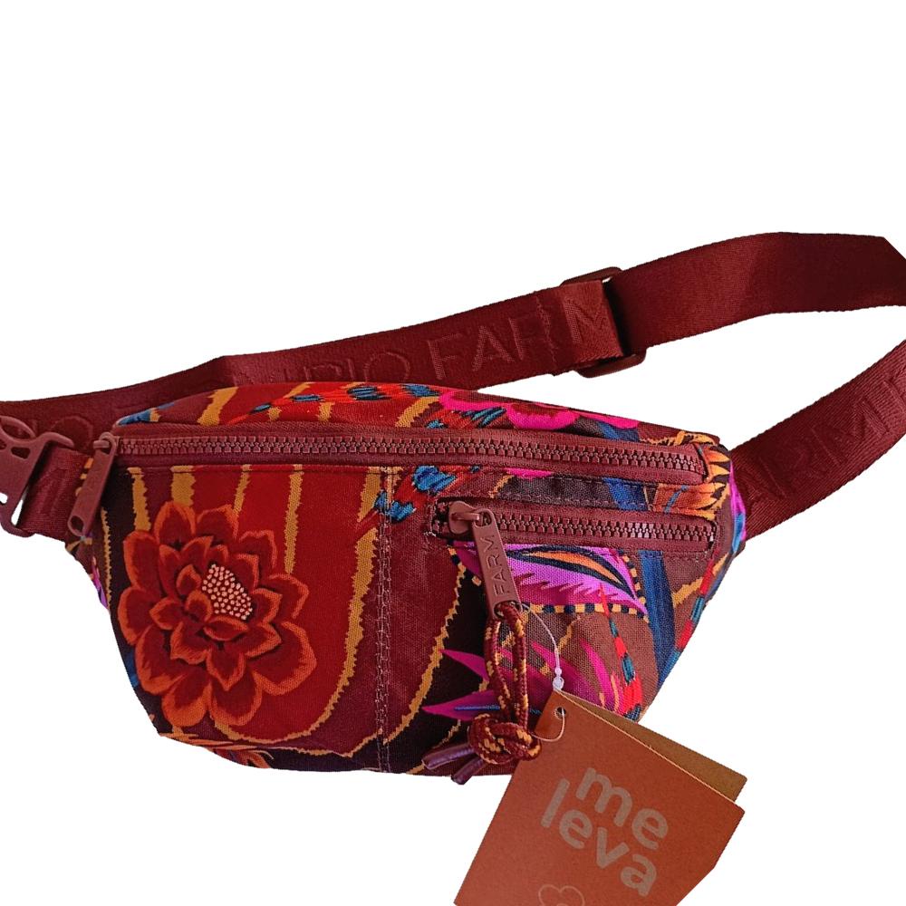 POCHETE FARM FARMETE ONDA DE FLORAL - VINHO | Shopee Brasil