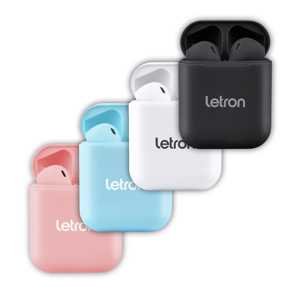 Fone de Ouvido Earbuds Sem Fio Bluetooth Premium TWS Letron | Shopee Brasil