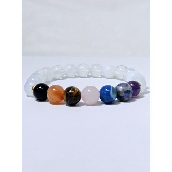 Pulseira 7 Chakras e Pedra Da Lua | Shopee Brasil