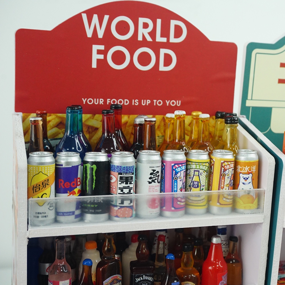 30PCS Mini Bebidas Fofas Comida Móveis Miniatura Supermercado Loja ...