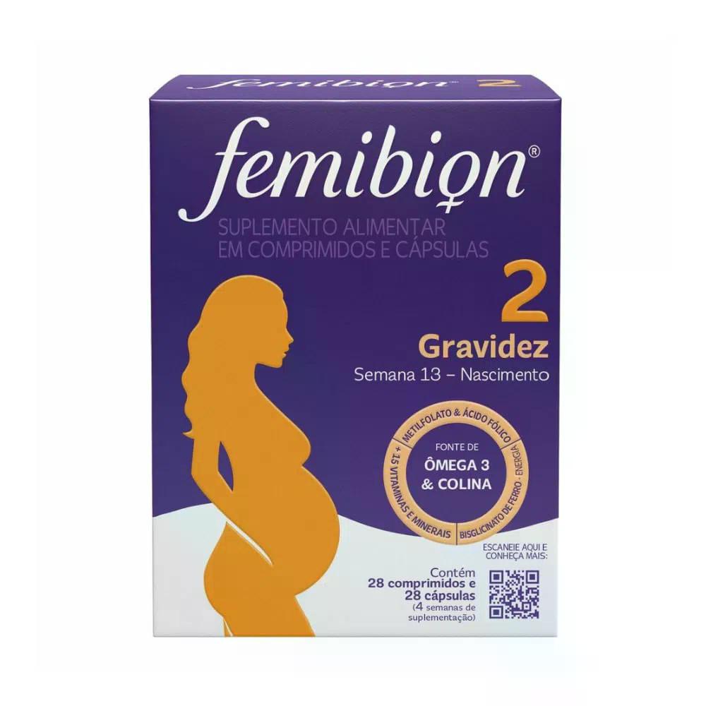 Femibion Fase 2 - Gravidez 28 Comprimidos E 28 Cápsulas | Shopee Brasil