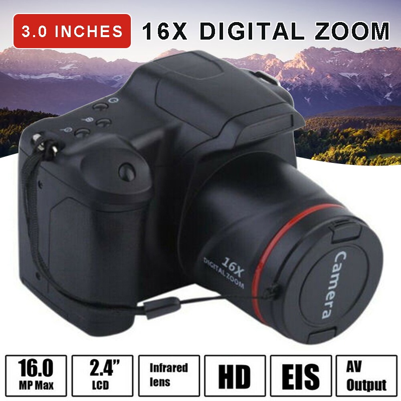 Câmera Digital De Vídeo Vlogging SLR 3.0 Polegadas Zoom 16x 1080P Ultra ...