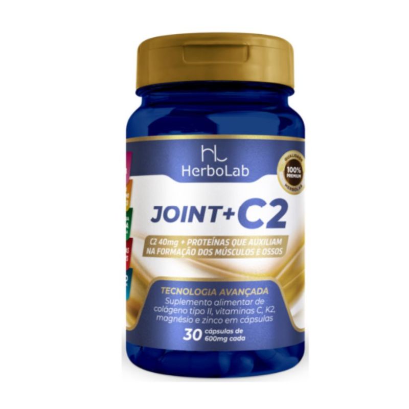 Joint + C (Colágeno Tipo 2) - 600mg - 30 cápsulas- HerboLab ...
