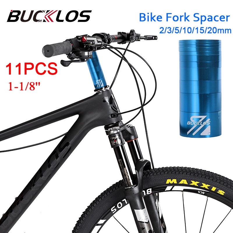 BUCKLOS Bike Headset 28.6mm Stem MTB Liga de Alumínio Espaçador de ...