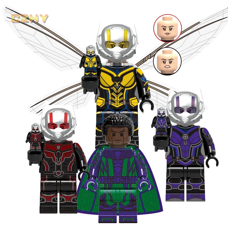 Novo Antman Wasp Mini Blocos De Construção De Brinquedos Figuras Kang ...