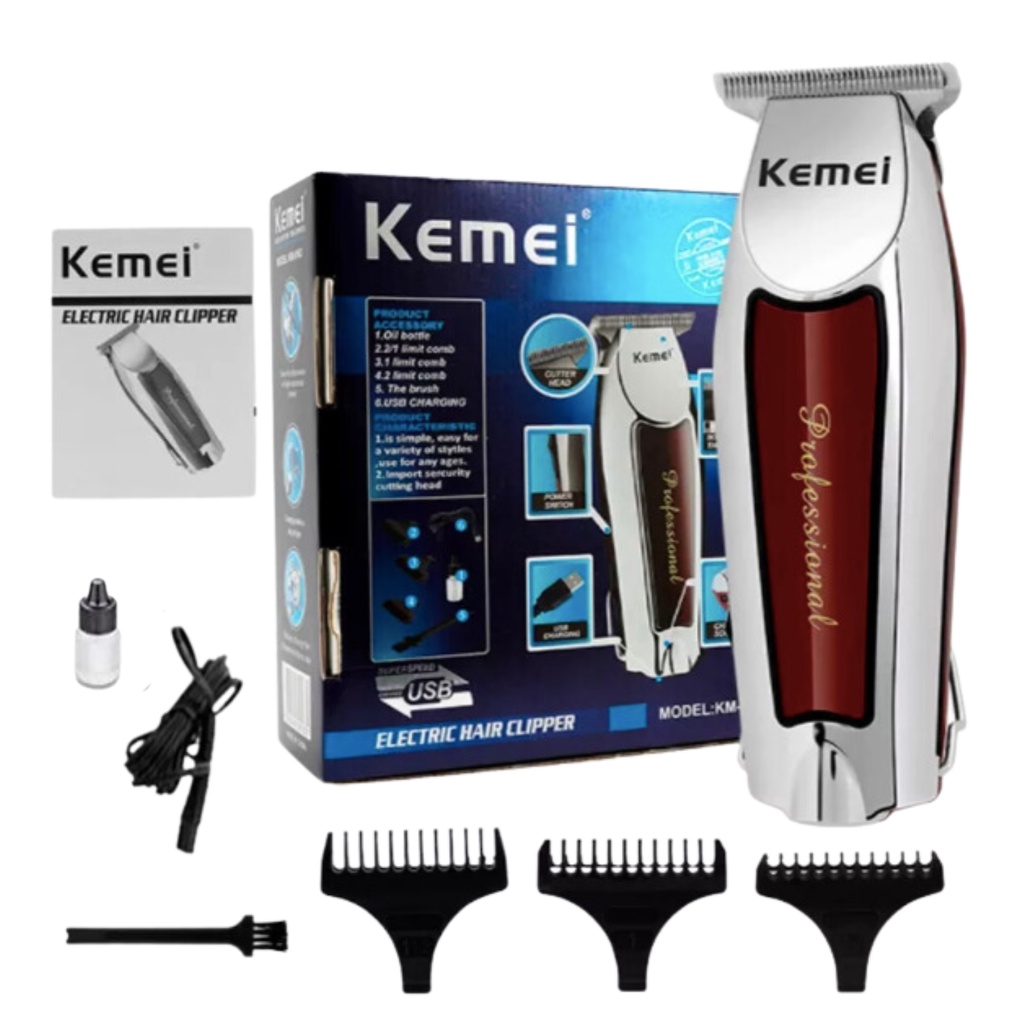 Máquina de corte e acabamento profissional Kemei modelo KM-9164 Bivolt ...