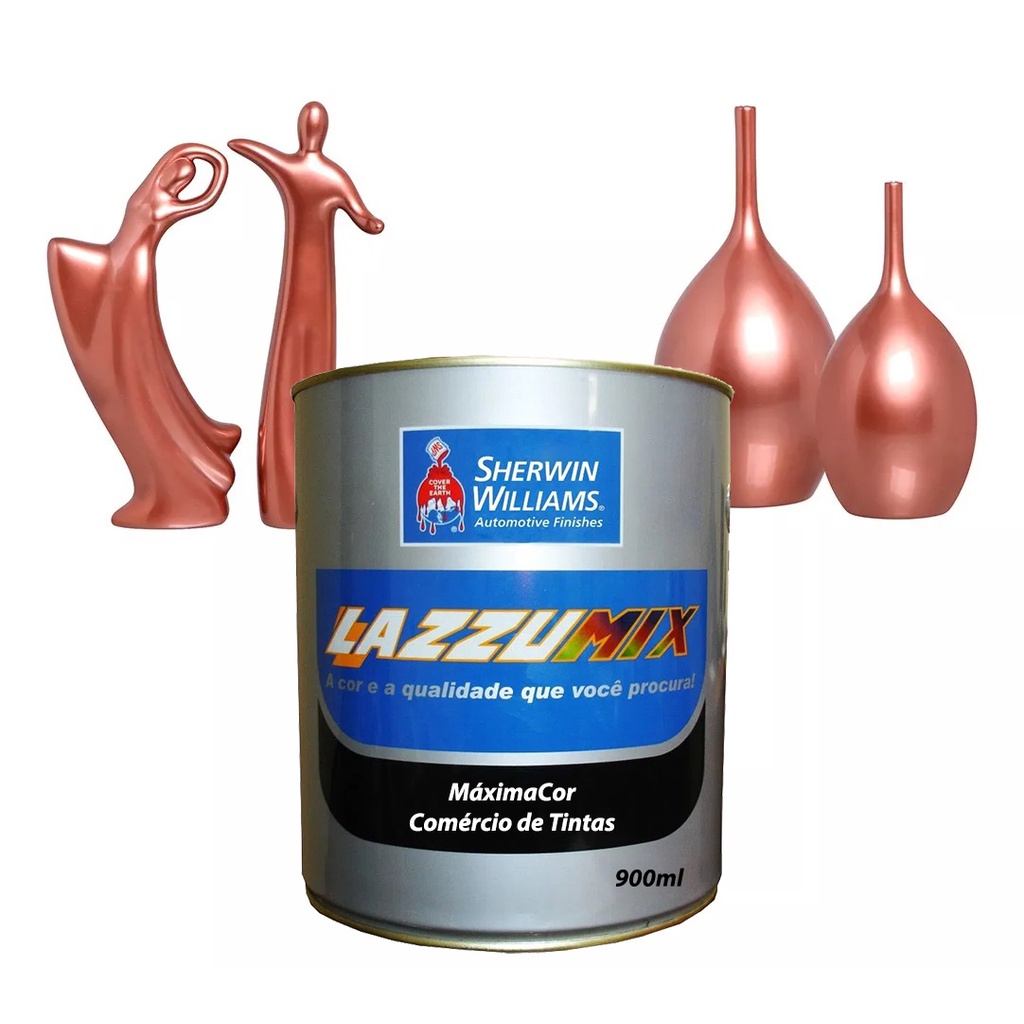 Tinta Rose Gold para Madeira, Metais, PVC Lazzuril 900ml | Shopee Brasil