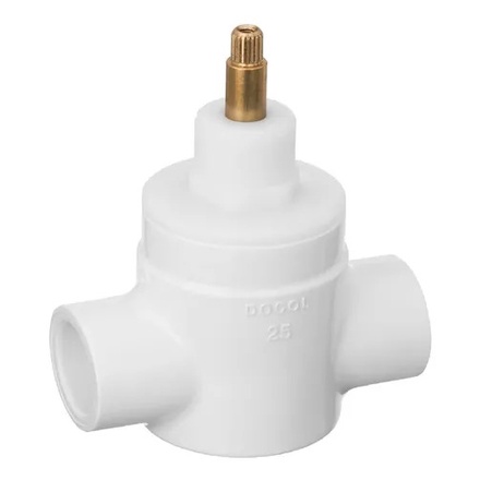 Registro De Gaveta Base Em Pvc Ceramico Meia Volta Basetec 25 | Shopee ...