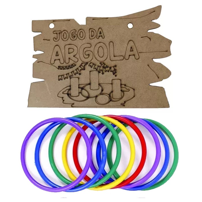 Jogo das argolas com plaquinha festa junina arraia 10 argola | Shopee ...