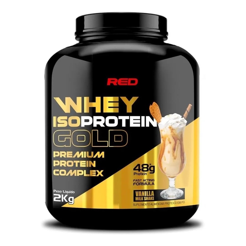 WHEY ISOPROTEIN GOLD 2KG POTE BAU RED SERIES | Shopee Brasil