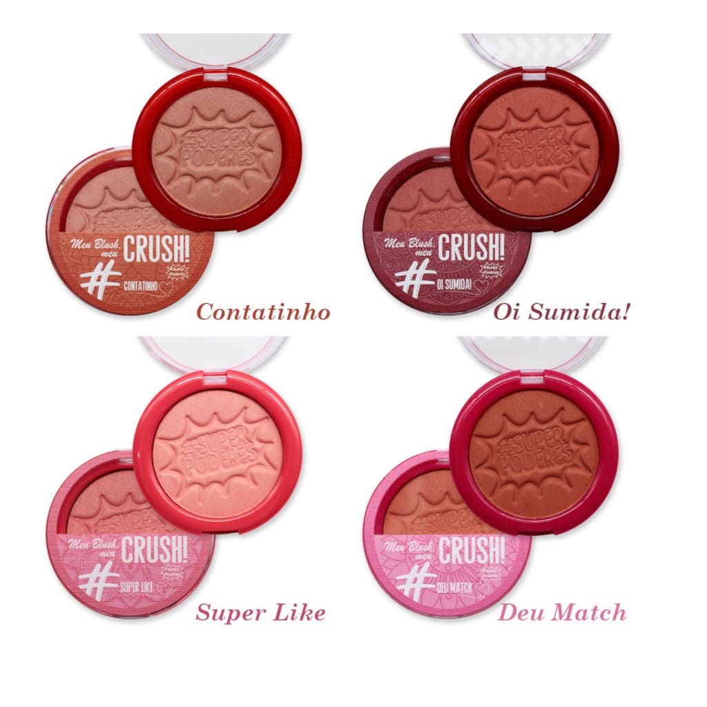 Blush Facial Meu Blush, Meu Crush Super Poderes | Shopee Brasil