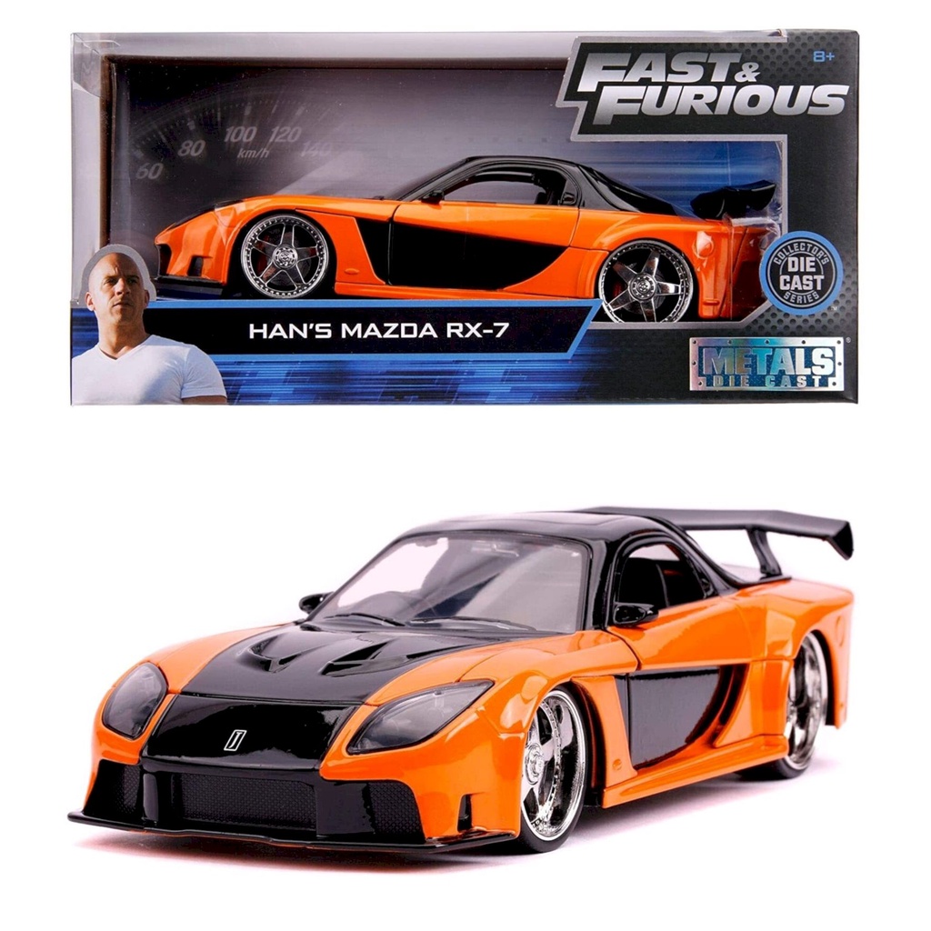 Han's Mazda RX-7 - Velozes e Furiosos - 1/24 - Jada | Shopee Brasil