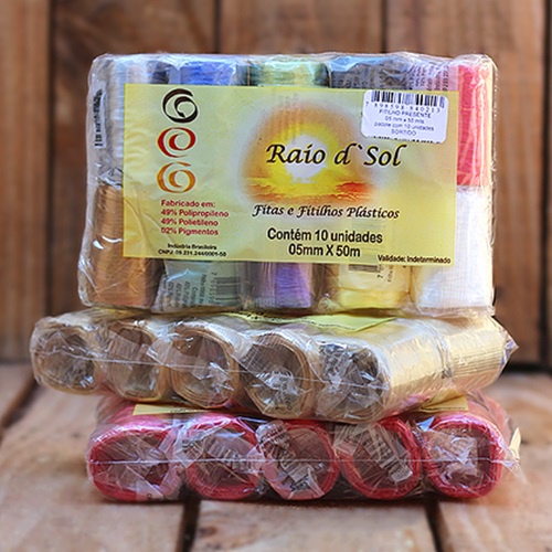 FITAS E FITILHOS PLÁSTICOS C/ 10 UND 05mm x 50m - RAIO D'SOL | Shopee ...