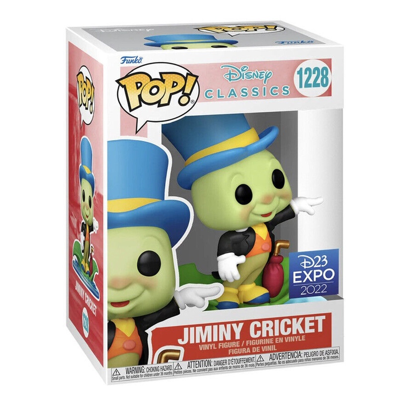 Funko POP! Jimmy Cricket (Pinocchio) Disney #1228 D23 2022 | Shopee Brasil