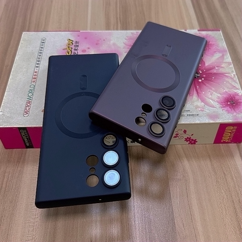 Capa De Luxo Macia Para A Galáxia Samsung S23 S22 S21 Ultra Plus Mag Safe Com Lente De Câmera ...