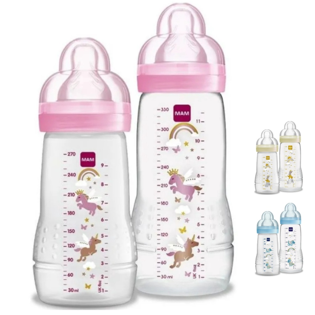 Kit Mamadeira Mam Antivazamento 270ml e 330ml Easy Active | Shopee Brasil