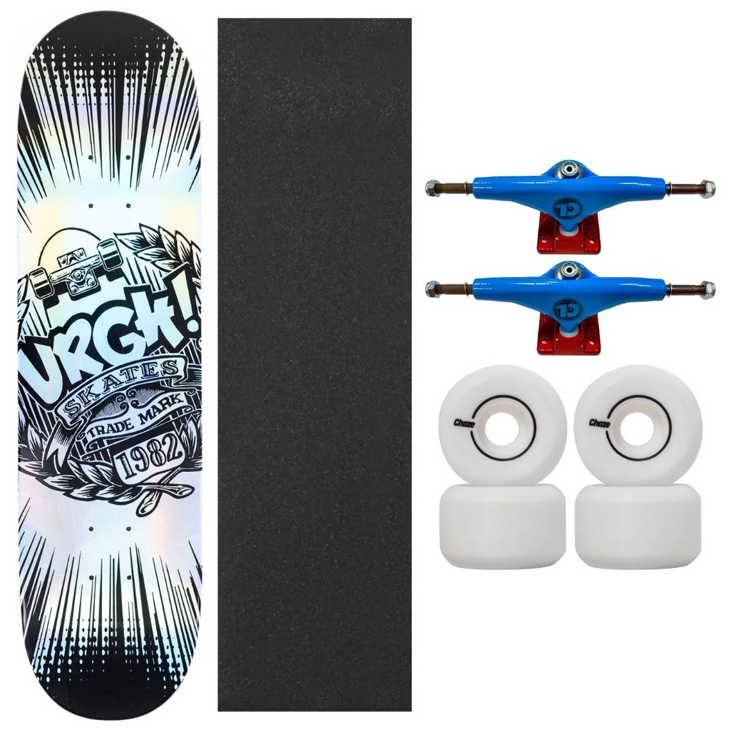 Skate Montado Shape Urgh 8.0 Holográfico Maple Canadense | Shopee Brasil