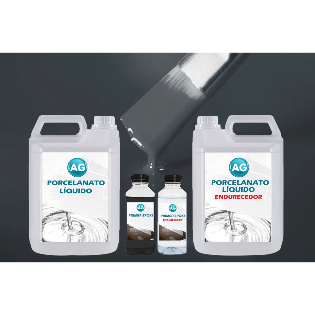 Kit Porcelanato Líquido Cinza Antracito AG - RAL7016 por M² | Shopee Brasil