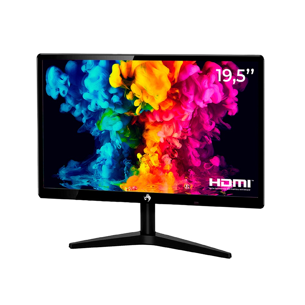 Monitor Hd Gamer 19,5'' Fox Widescreen Hdmi Vga 60Hz Bivolt-Preto ...