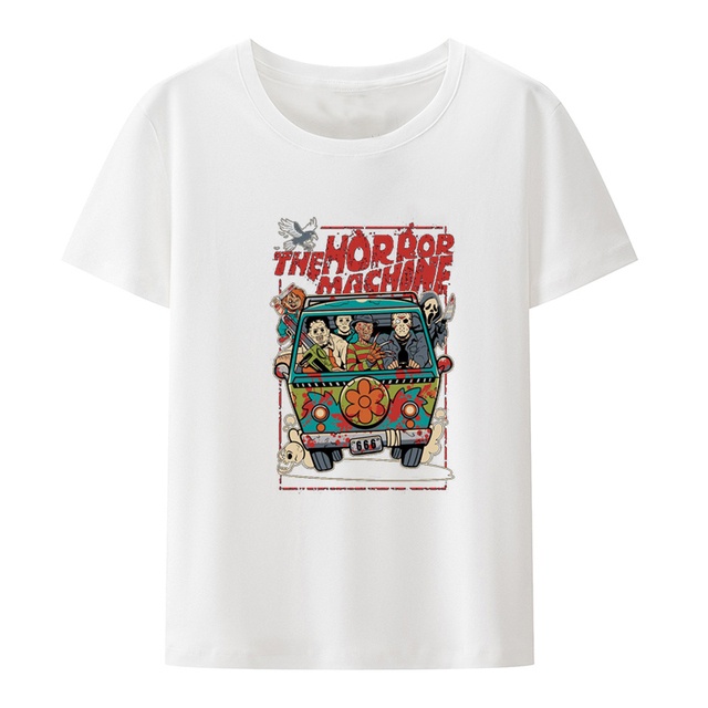 Camiseta Básica The Horror Machine | Shopee Brasil