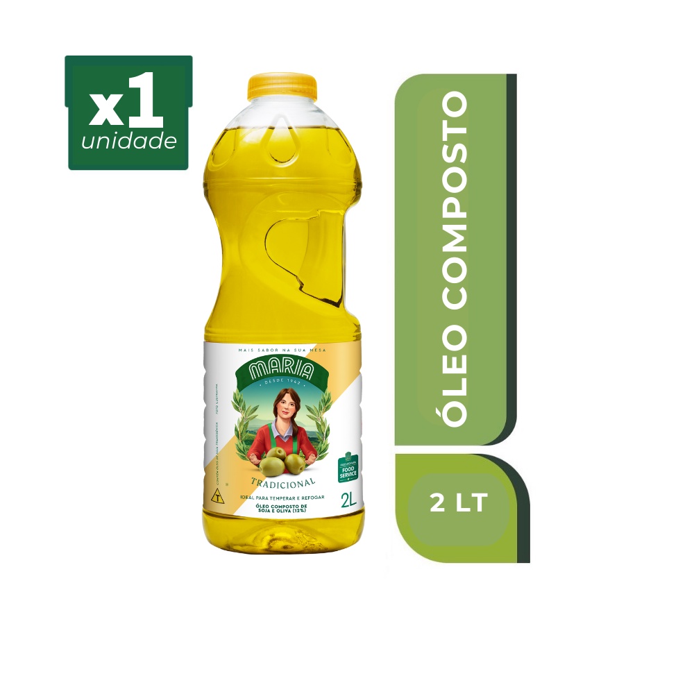 OLEO COMPOSTO MARIA TRADICIONAL PT 2L FOOD | Shopee Brasil