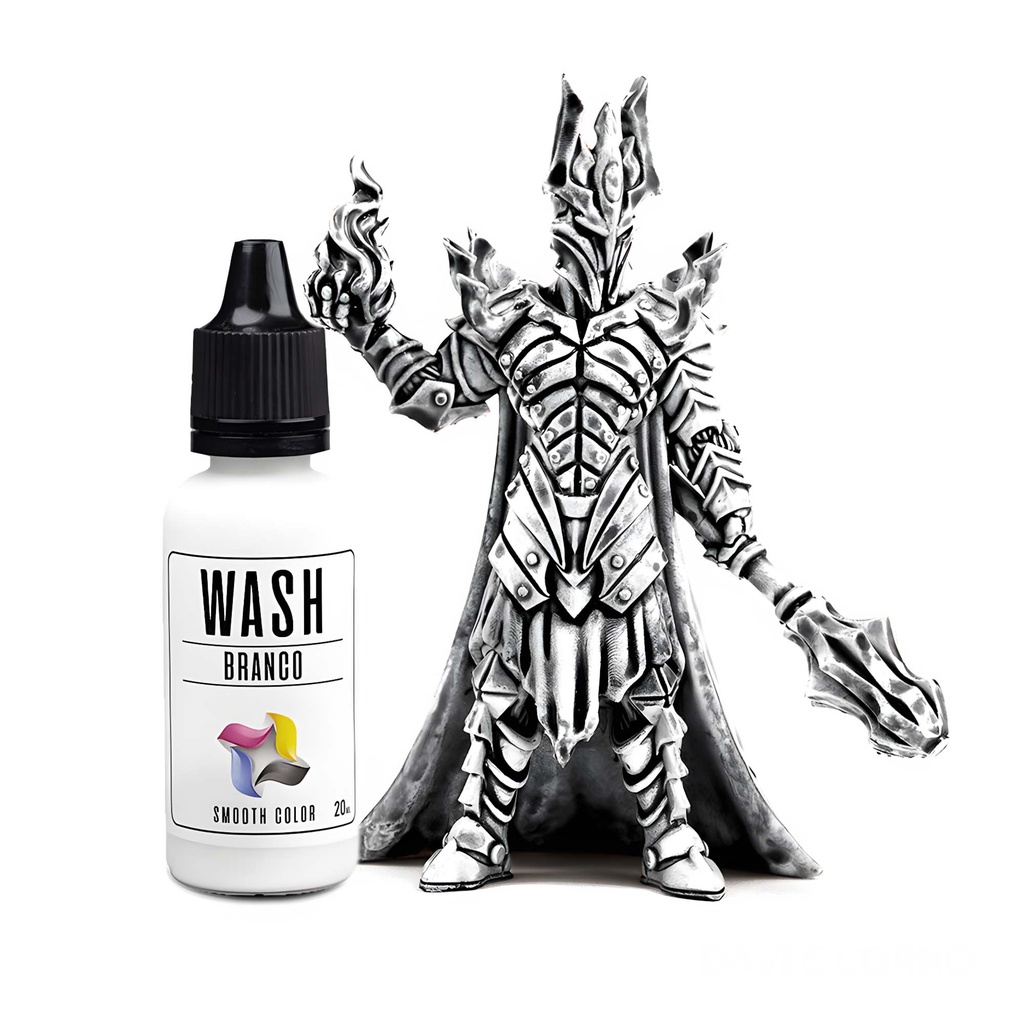 Tinta Wash 20ml - Branco - Smooth Color - RPG | Shopee Brasil