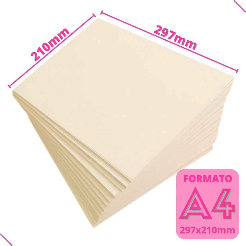 Papel A4 Branco 250 Folhas 180g Reciclado Artesanato Convite | Shopee ...
