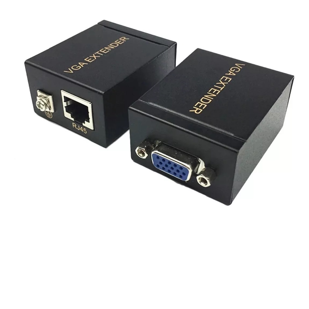 Adaptador Extensor Vga Video Via Cabo Rede Rj45 60m 1080p | Shopee Brasil