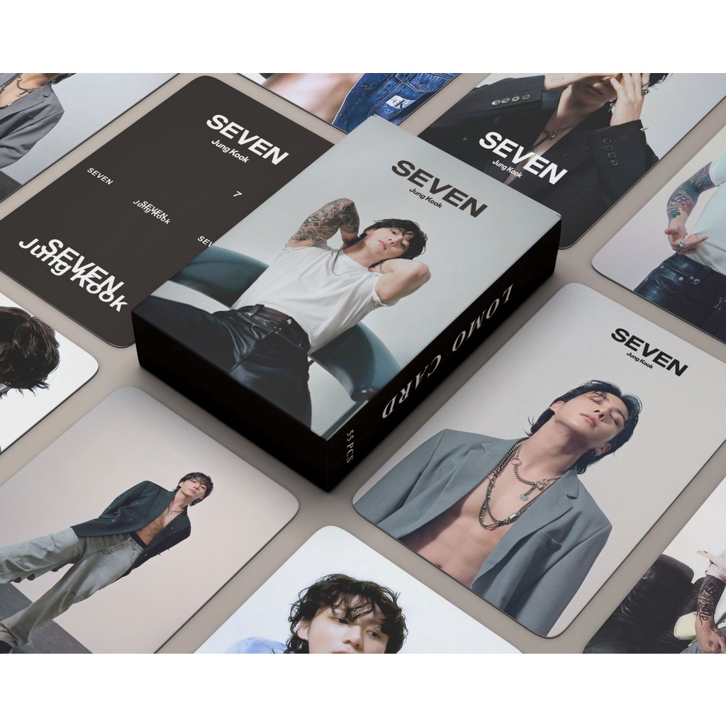 55pcs/box JungKook SEVEN Solo Album Photocards BT-S Bangtan Boys Lomo ... 55pcs/box JungKook SEVEN Solo Album Photocards BT-S Bangtan Boys Lomo ...