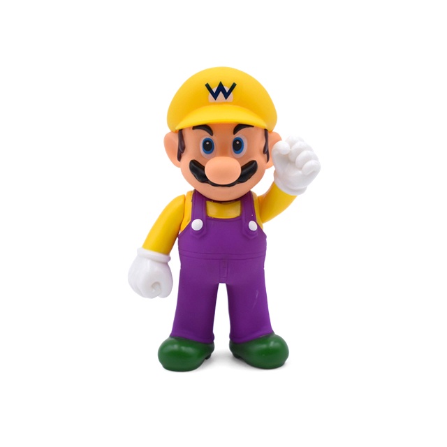 BONECO SUPER MARIO BROS ROXO/AMARELO ACTION FIGURE 12CM PVC | Shopee Brasil
