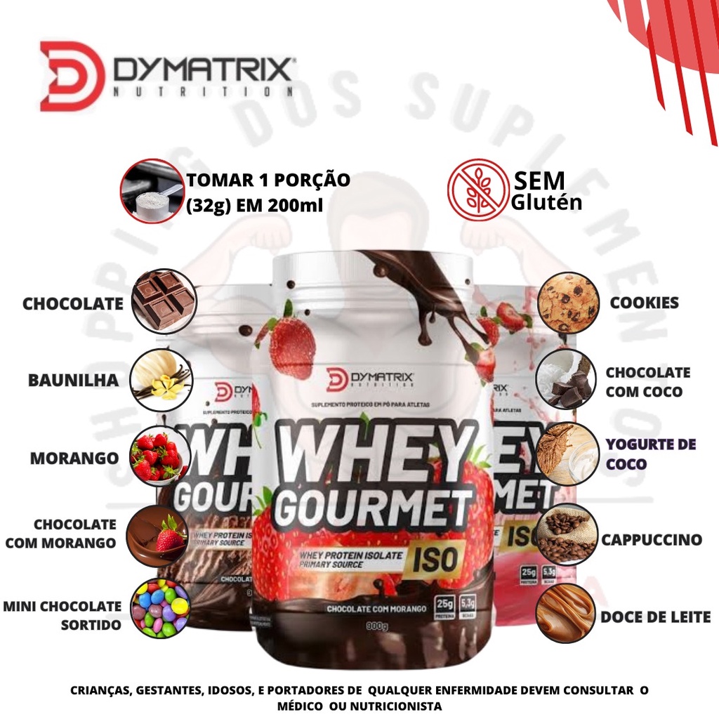 KIT 2 UN Whey Wey Fitness Low Carb Protein Way Pote - Dymatrix Gourmet 900G | Shopee Brasil