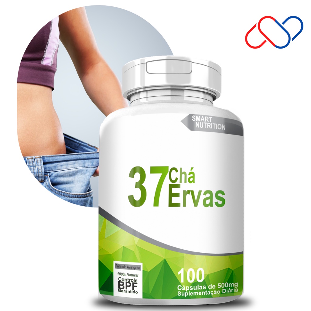 Chá 37 Ervas 500mg 100 Cápsulas | Shopee Brasil
