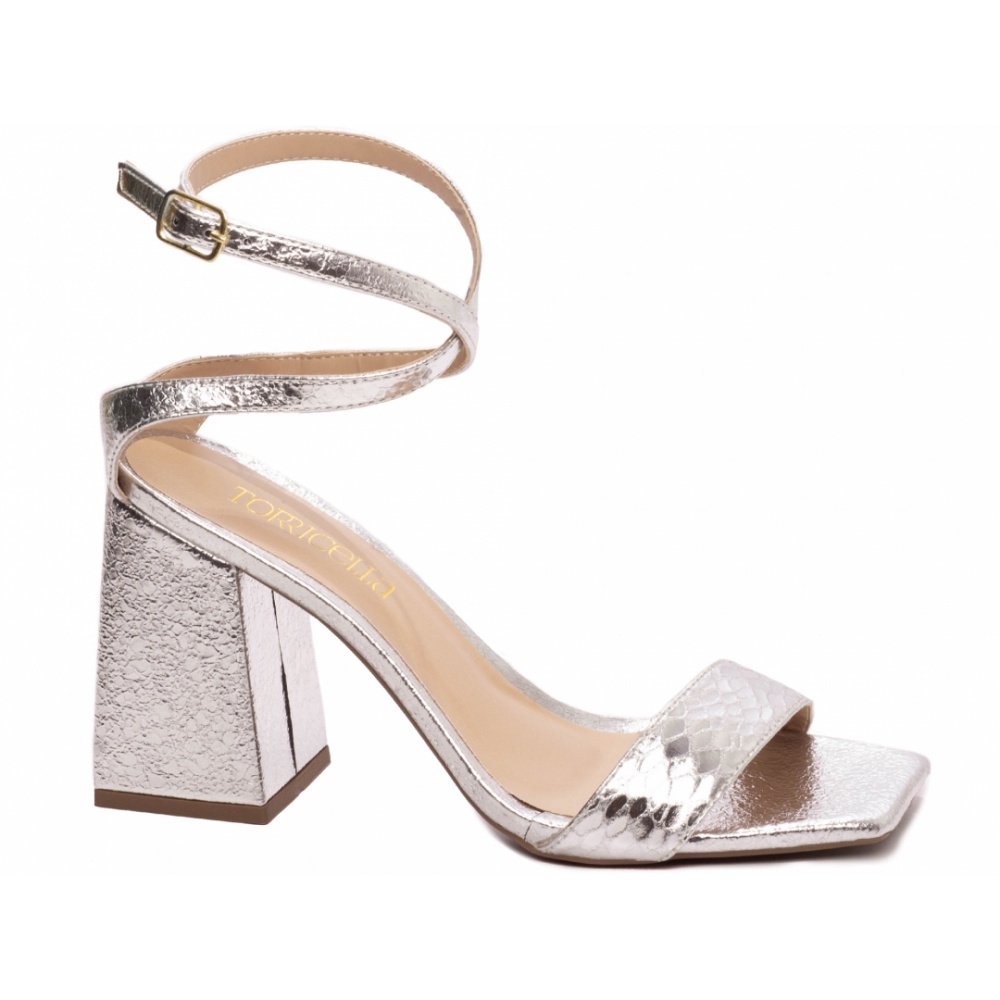 Sandalia/Sandaria Feminina Metalizado Prata Velho/Prata/Dourado/Pink de ...