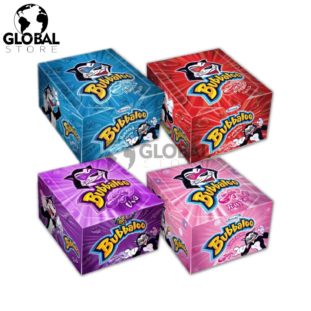 Bubbaloo Chiclete caixa com 60 unid Babalu Bubaloo - MONDELEZ | Shopee ...