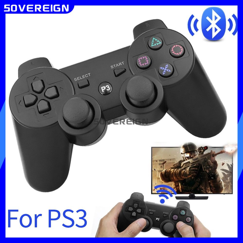 Controlador Sem Fio Para PS3 Gamepad Bluetooth-4.0 USB PC Joypad ...