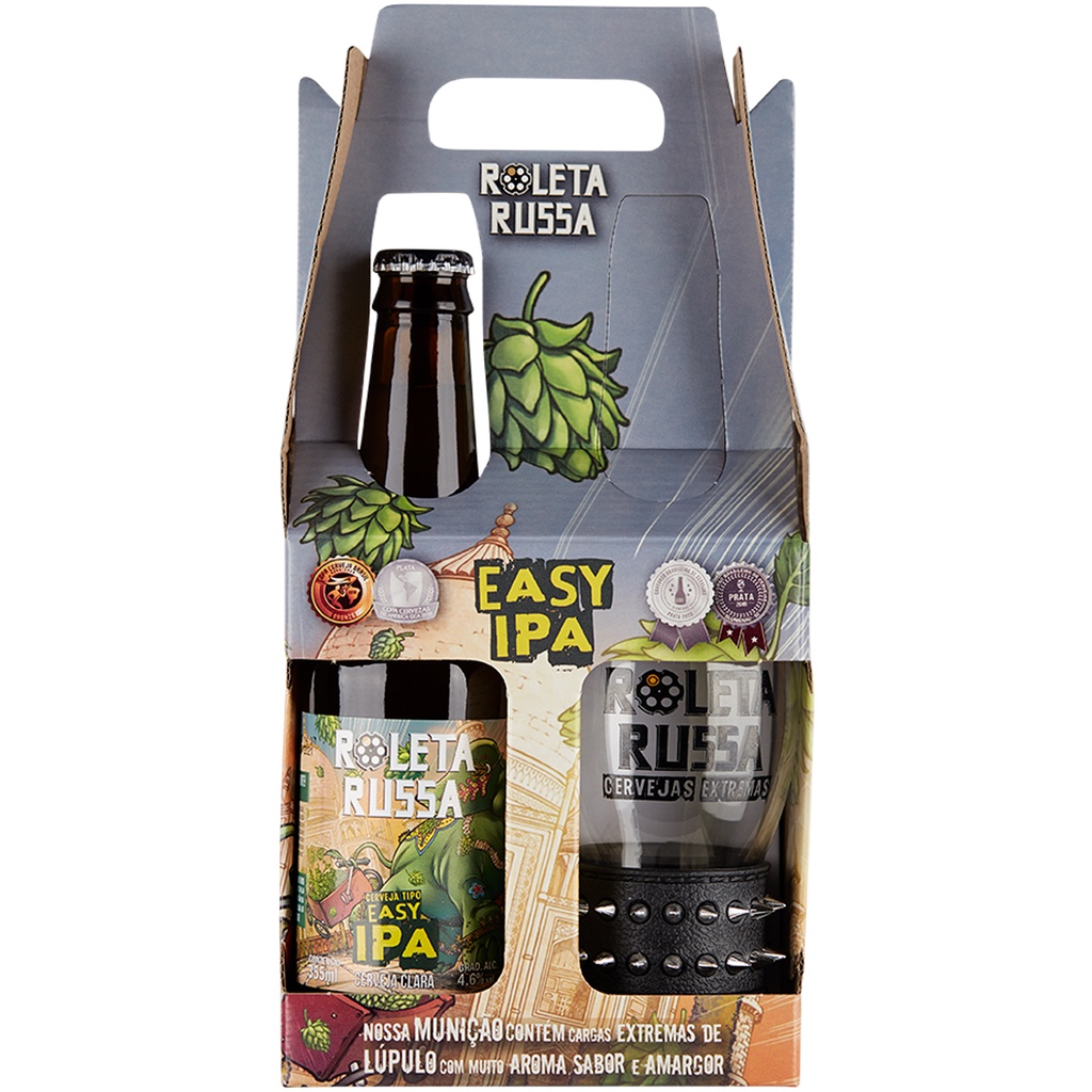 Kit Roleta Russa - 1 Cerveja EASY IPA 355mL + Copo 320mL | Shopee Brasil