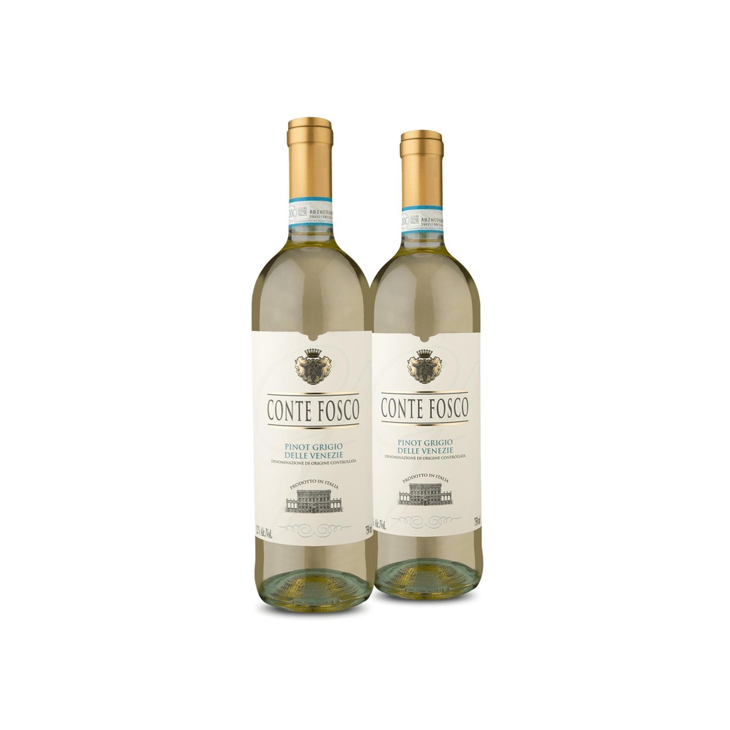 Kit 2 Vinho Branco Conte Fosco Delle Venezie Pinot Grigio | Shopee Brasil